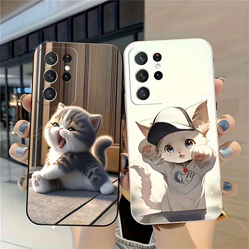 Cute Cartoon Pattern Liquid Silicone High quality Phone Case - Temu Australia