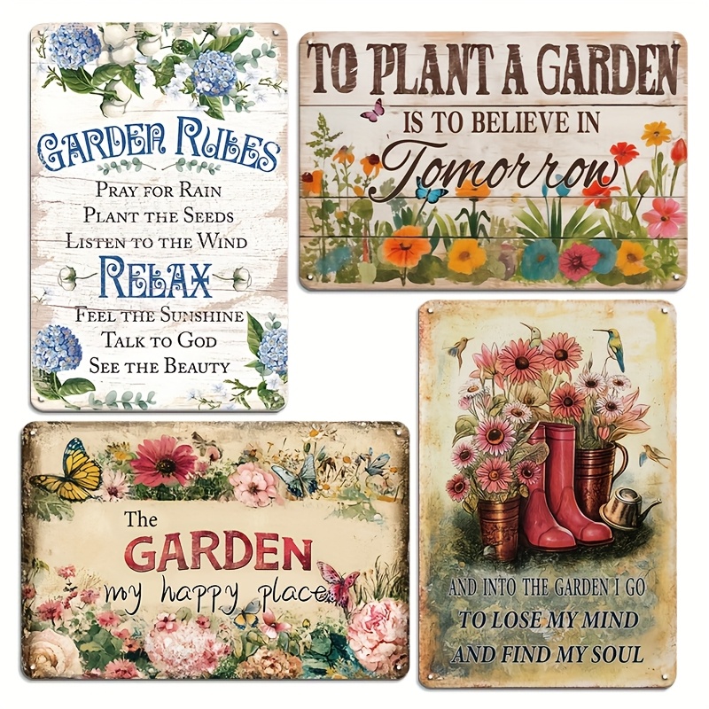 Old Fashioned Garden Signs Home & Garden Signs | Buy Retro Garden And
