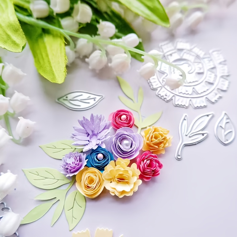 flower cutting dies sold on Temu United States