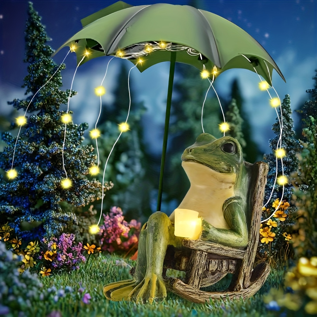 frog garden decor sold on Temu United States