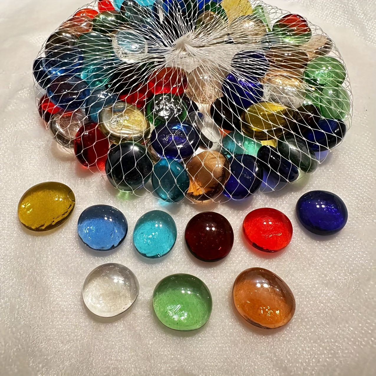 Glass Clear Round Glass Pebbles For Garden Decor And Botswana Pebbles ...