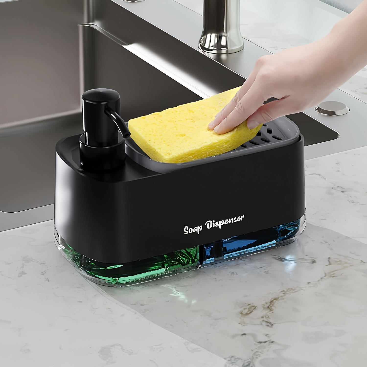 kitchen soap dispenser sold on Temu United States