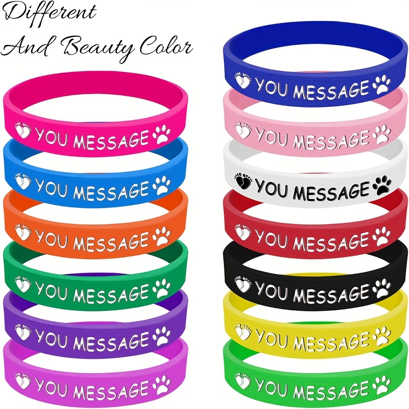 silicone bracelet custom sold on Temu United States