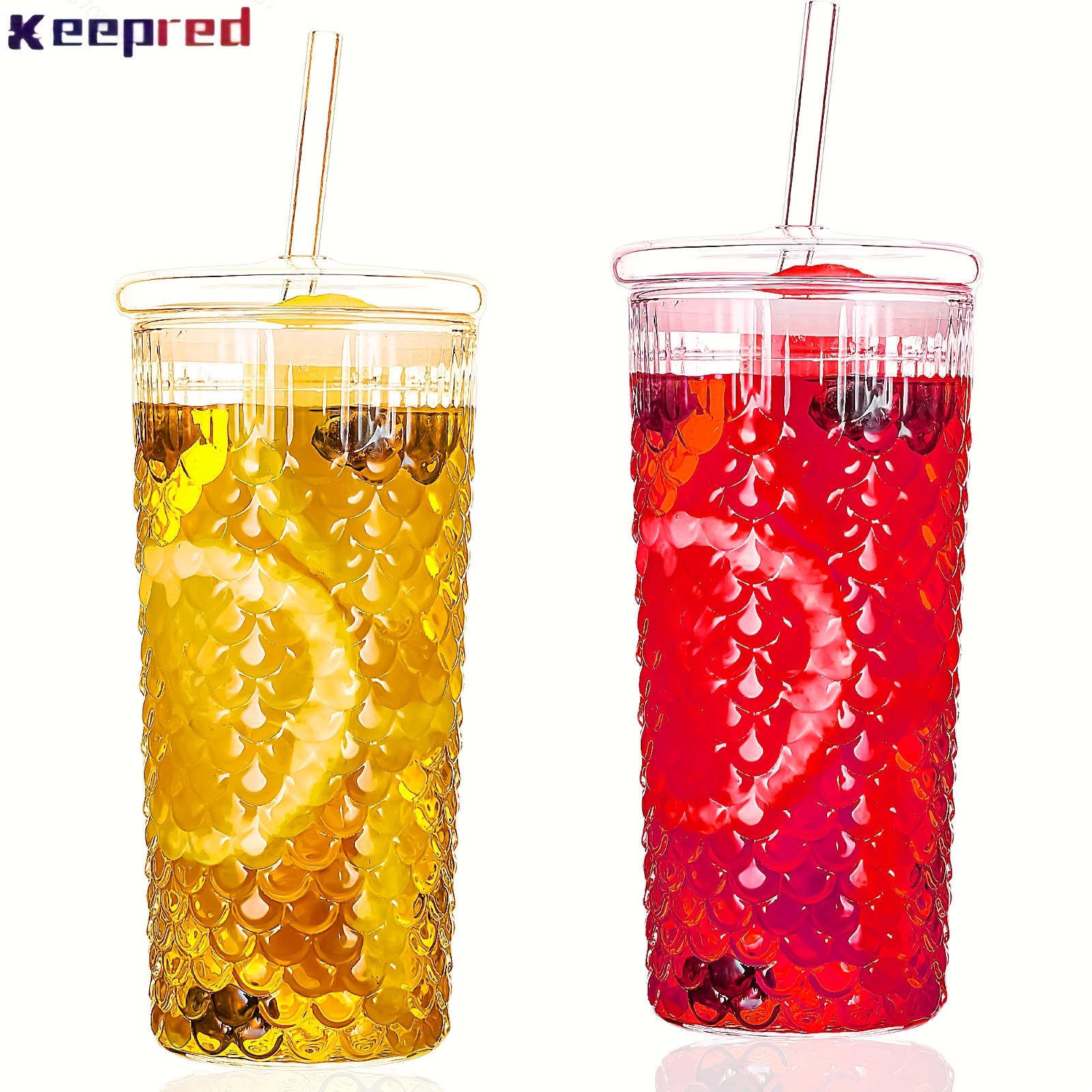 glass cups with straw sold on Temu Philippines