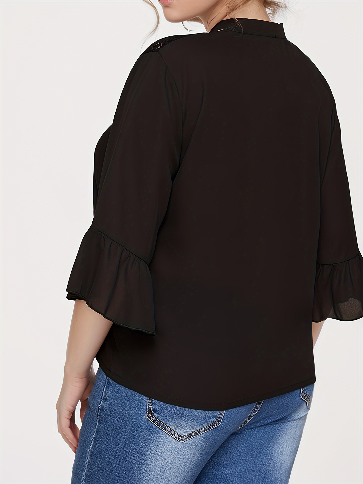 Plus Size Tie 3/4 - Temu