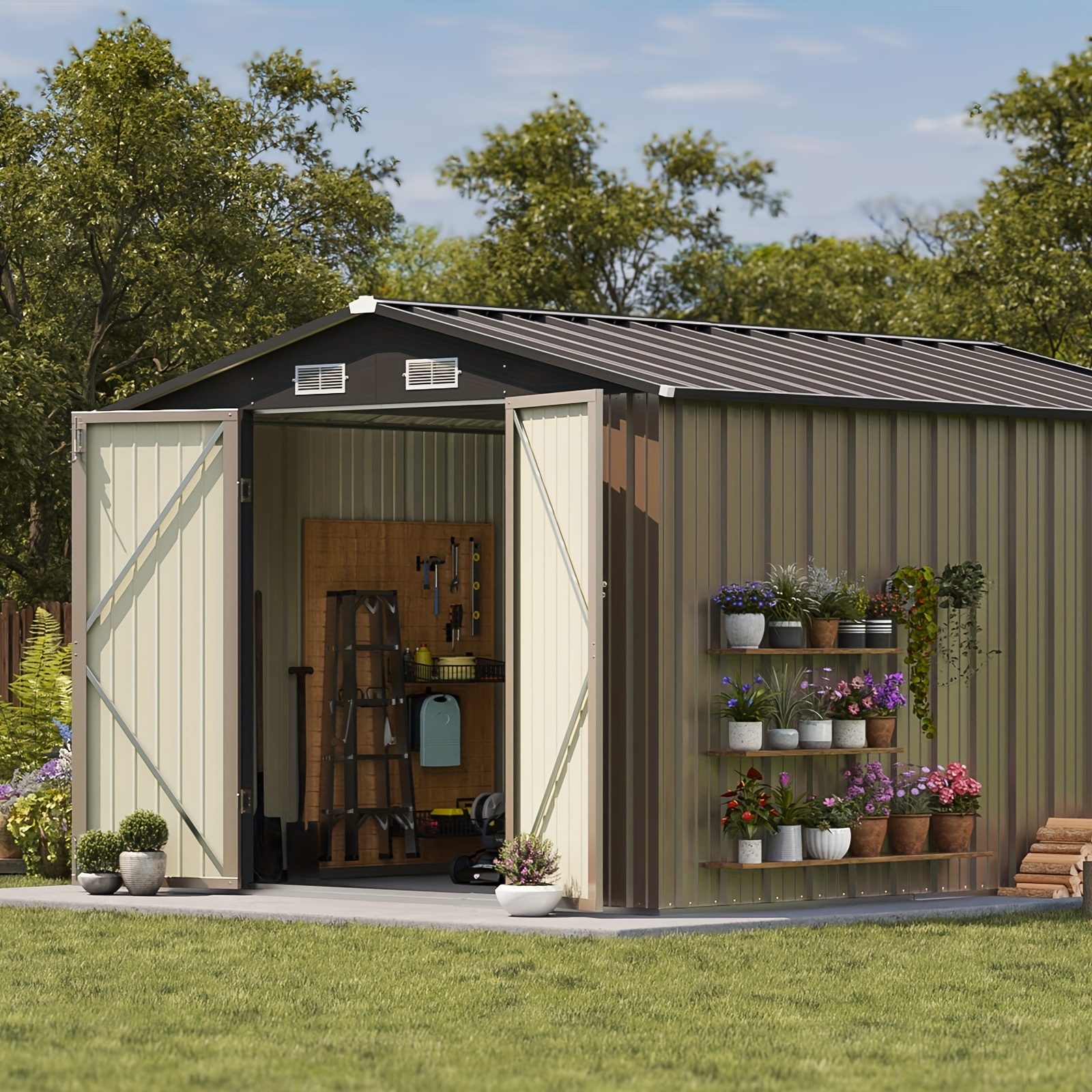 storage buildings sold on Temu United States