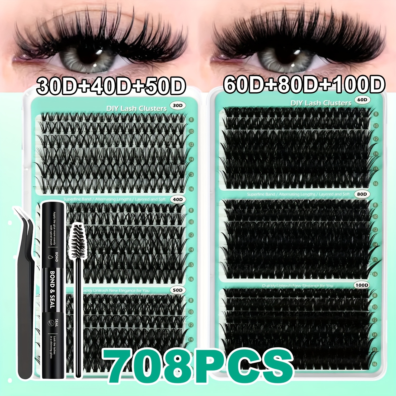 lashes sets sold on Temu United States