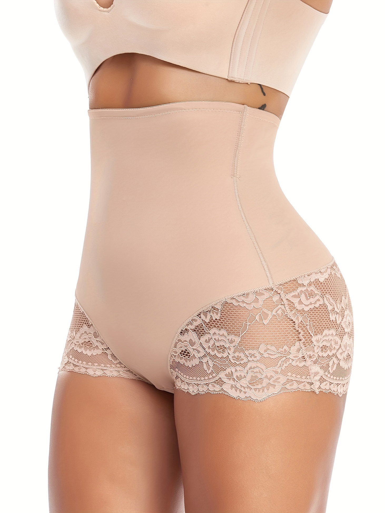 high waisted lace shaping panties women tummy control Temu United Kingdom
