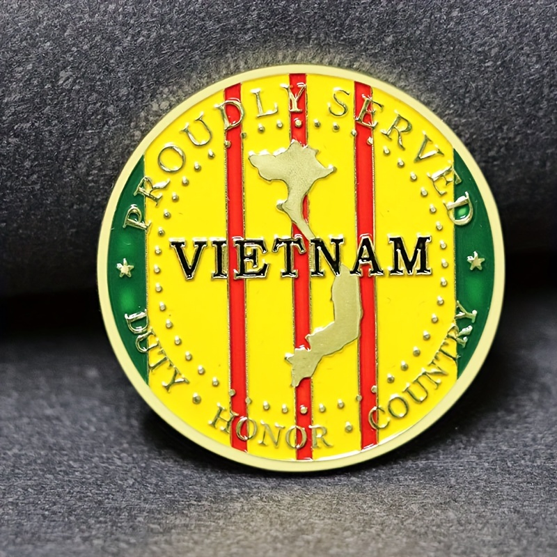 Patriotic Vietnamese Commemorative Coin 14k Golden plated - Temu