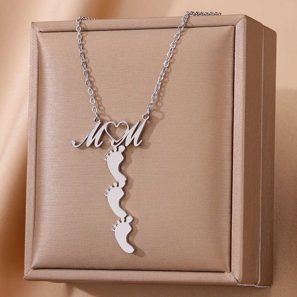 Custom Creative Footprint Pendant Personalized English - Temu United ...