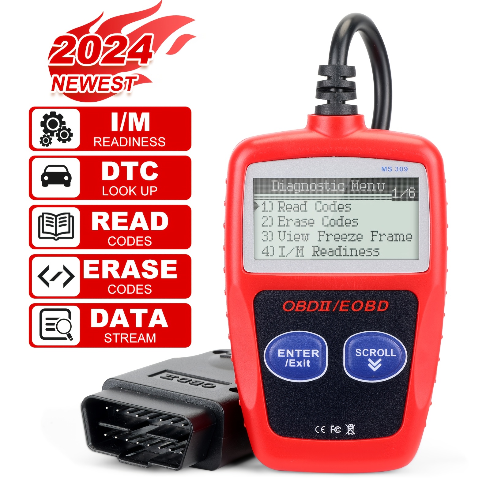 Klasik Geliştirilmiş Evrensel OBD2 Tarayıcı Araba Motor Arıza Kodu ...