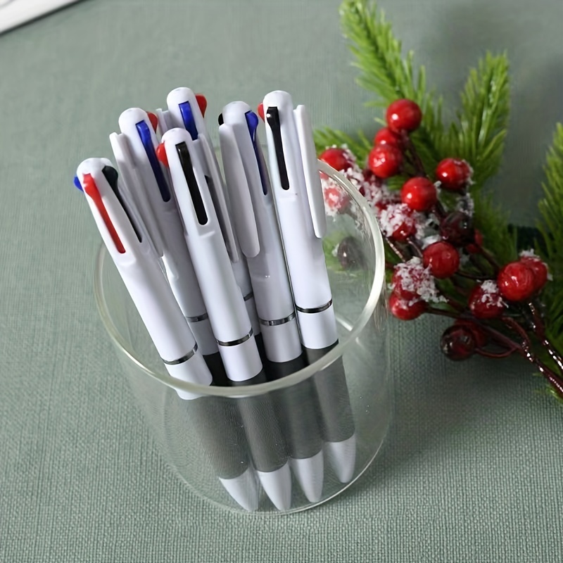 3 6pcs 3 In 1 Colorful Round Ballpoint Pen Multi Color Pen 0 5mm Black ...