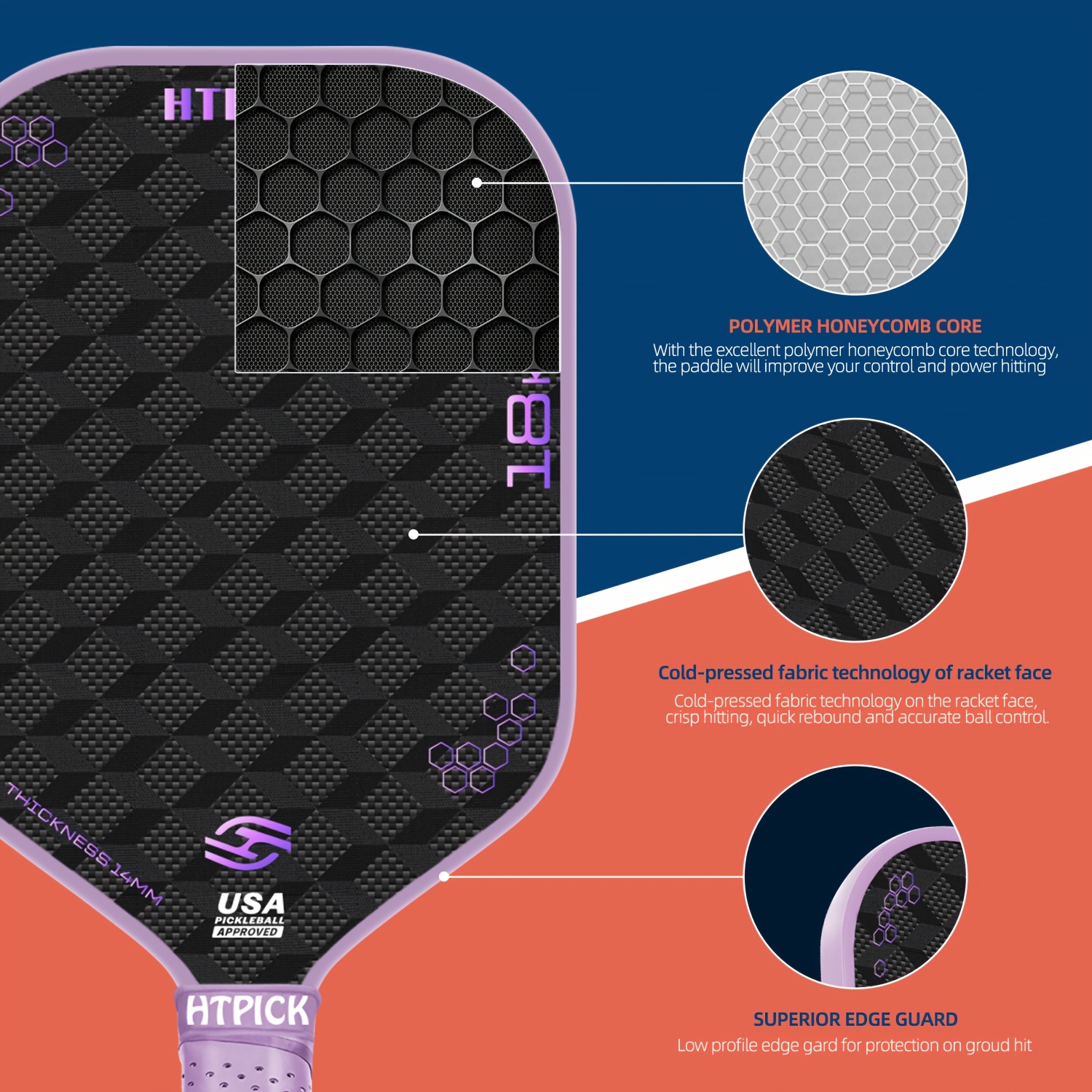 pickleball paddles sold on Temu United States