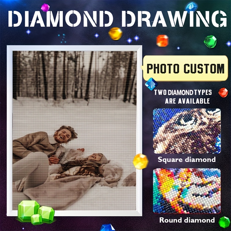 Customized] Human Photo Customization Diy Diamond Art - Temu Canada