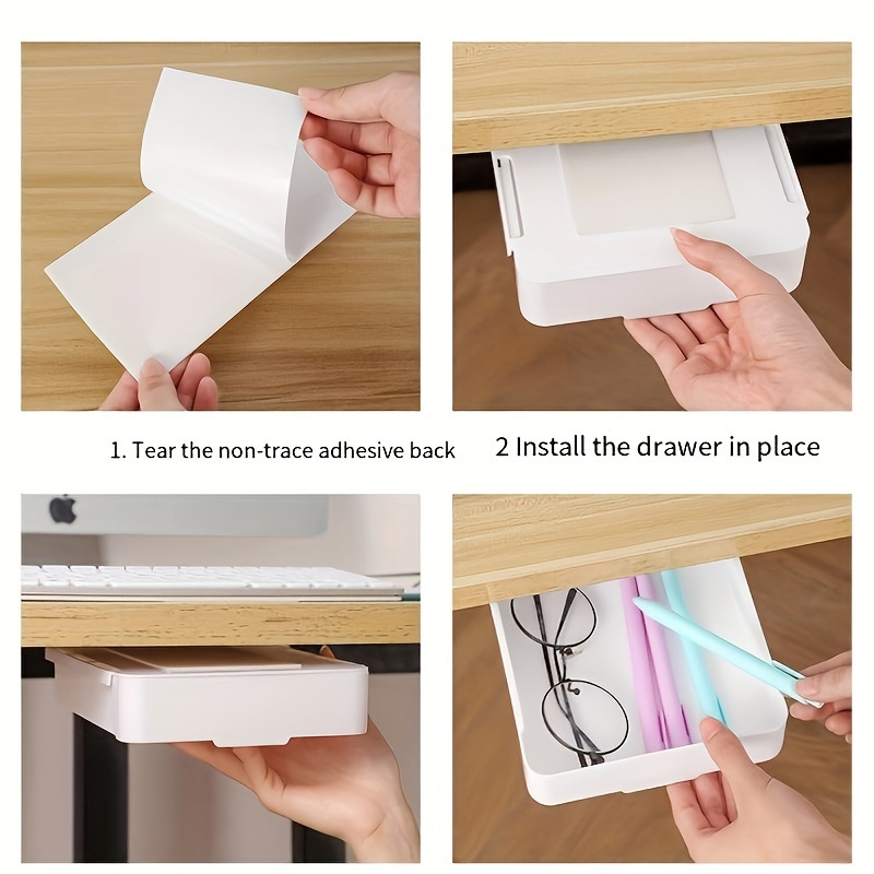 Stackable Plastic Storage Box Building Blocks Stationery - Temu