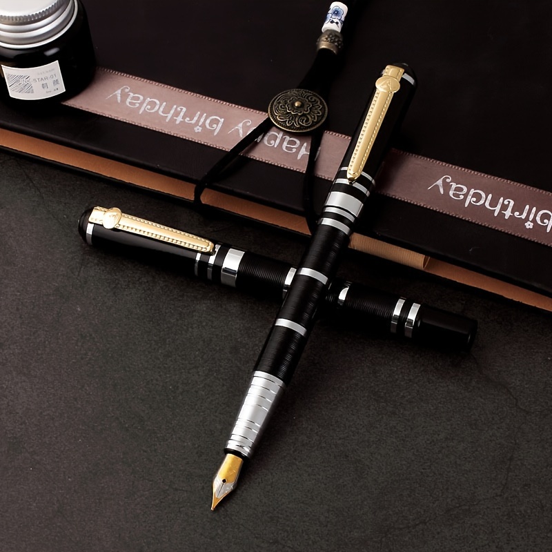 2pcs student fountain pen business gift pen 2021 new f nib fountain pen ...
