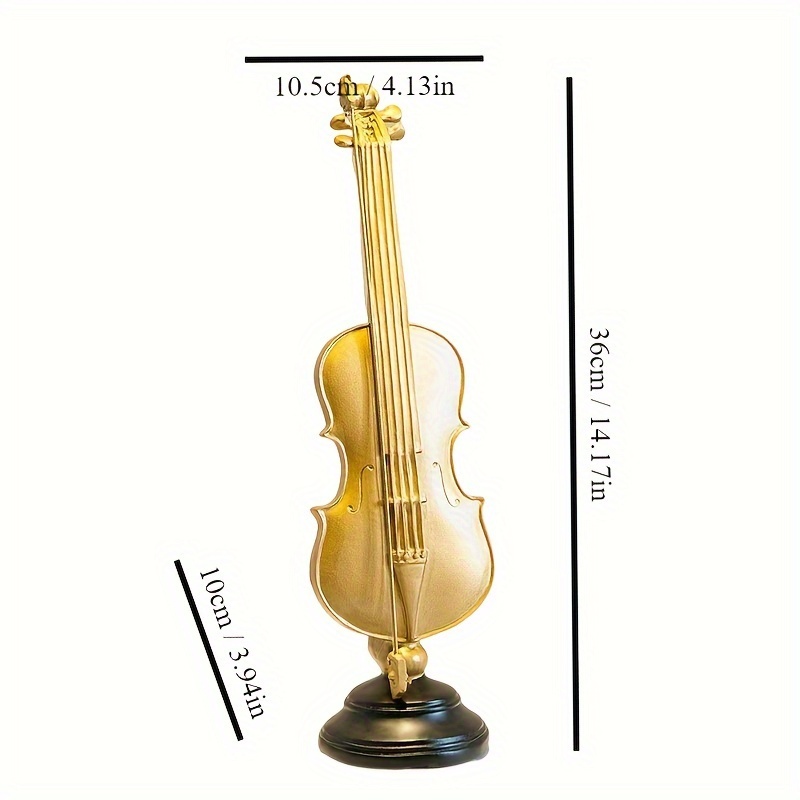 Elegant Modern Minimalist Violin Figurine Resin Craft - Temu