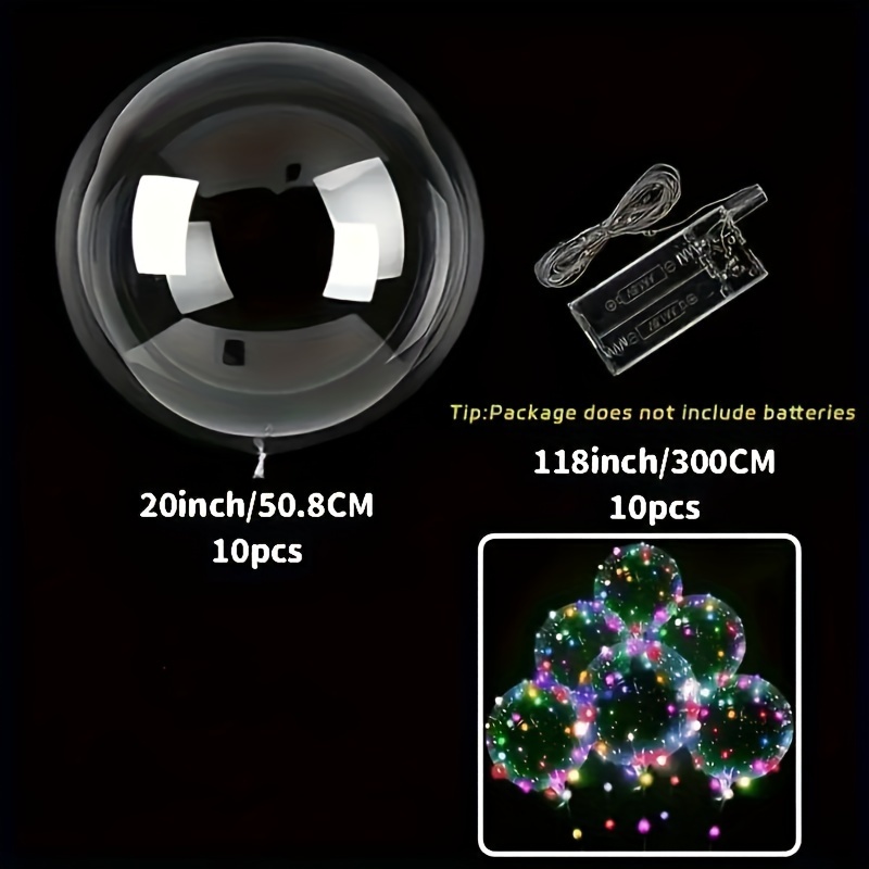 Sparkling Led Balloons Glow In Dark Perfect Decor - Temu Australia