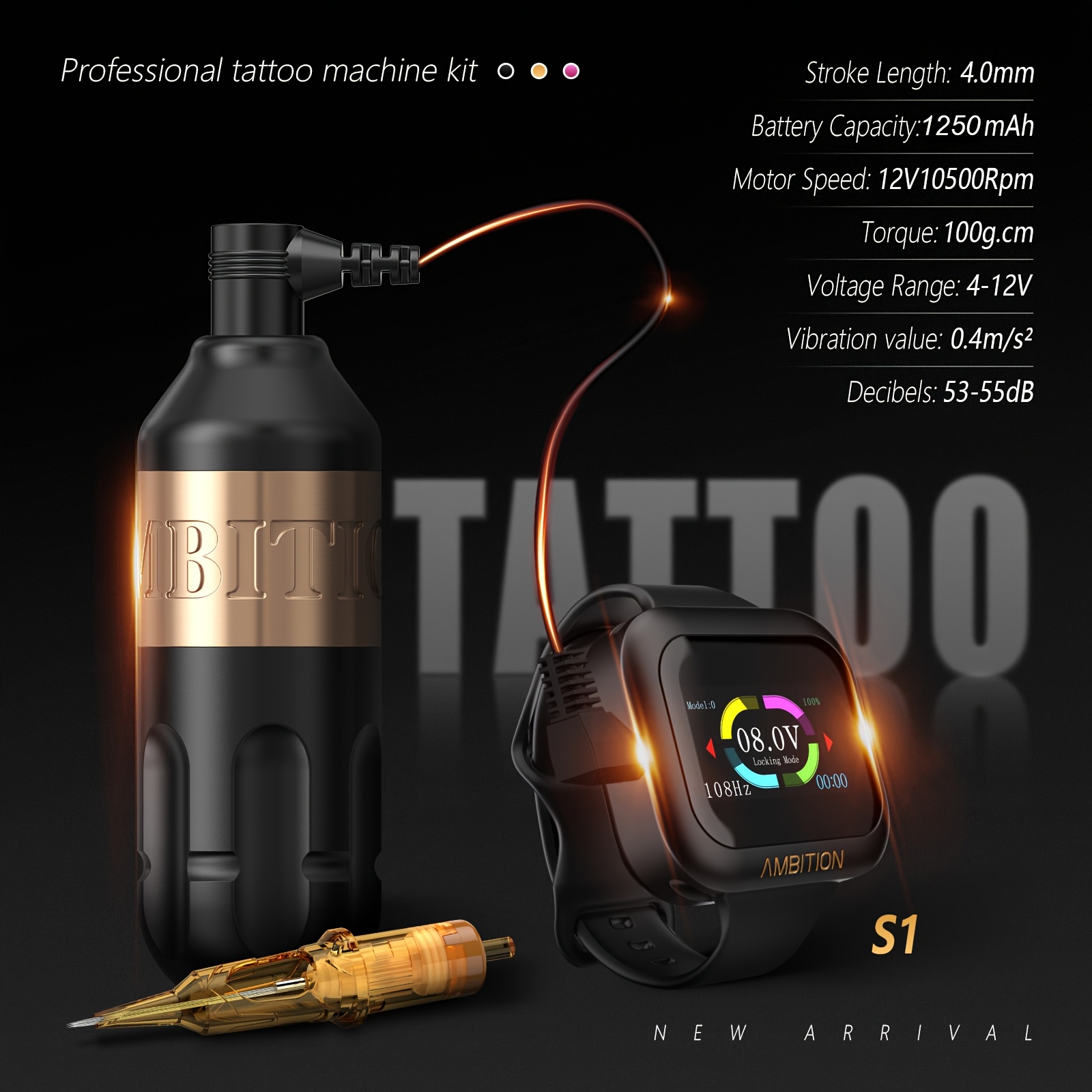 tattoo machines and kits sold on Temu United States