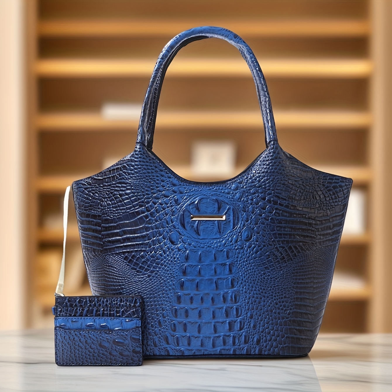 blue purses sold on Temu United States