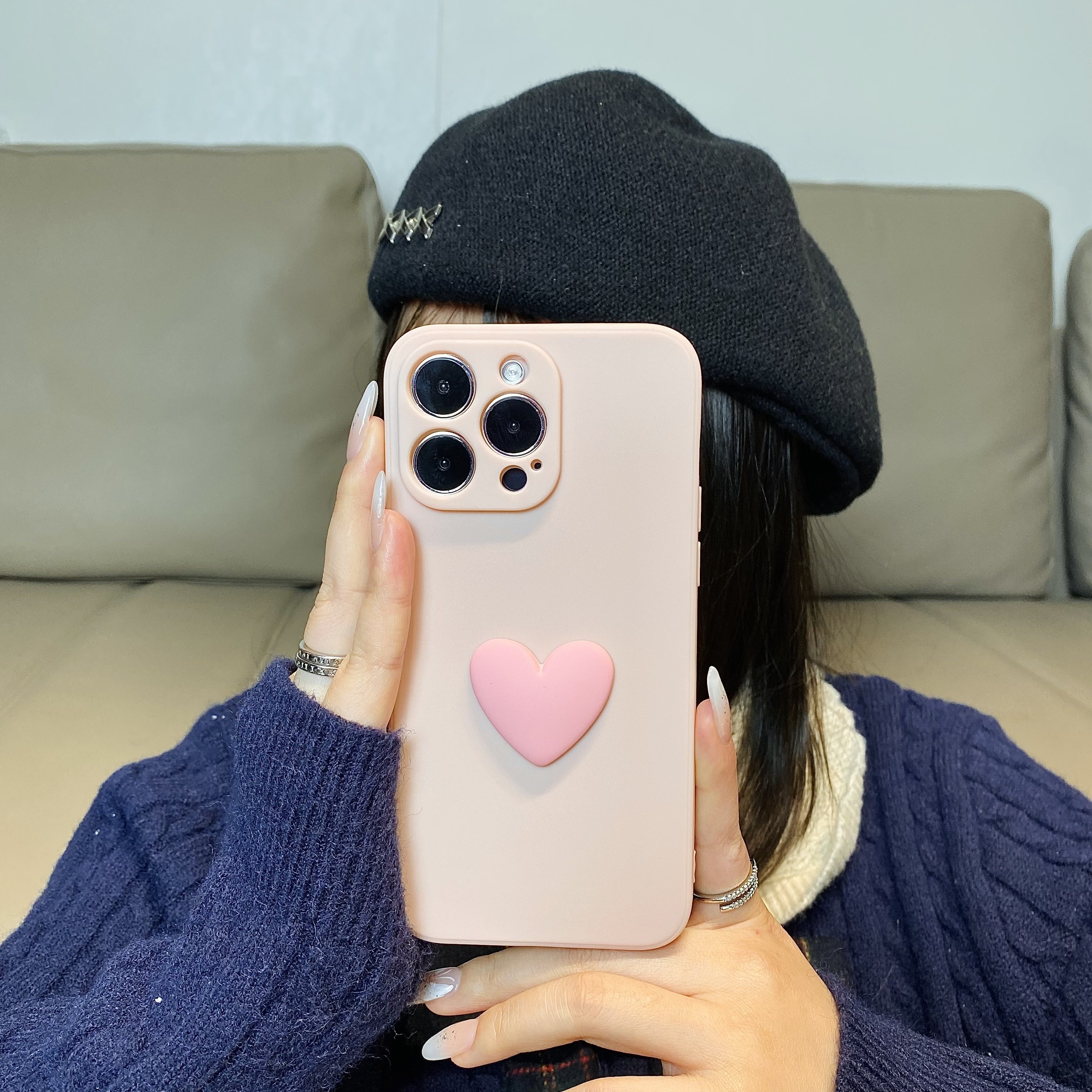 Fashion Trend Three dimensional Classic Love Universal Phone - Temu Canada