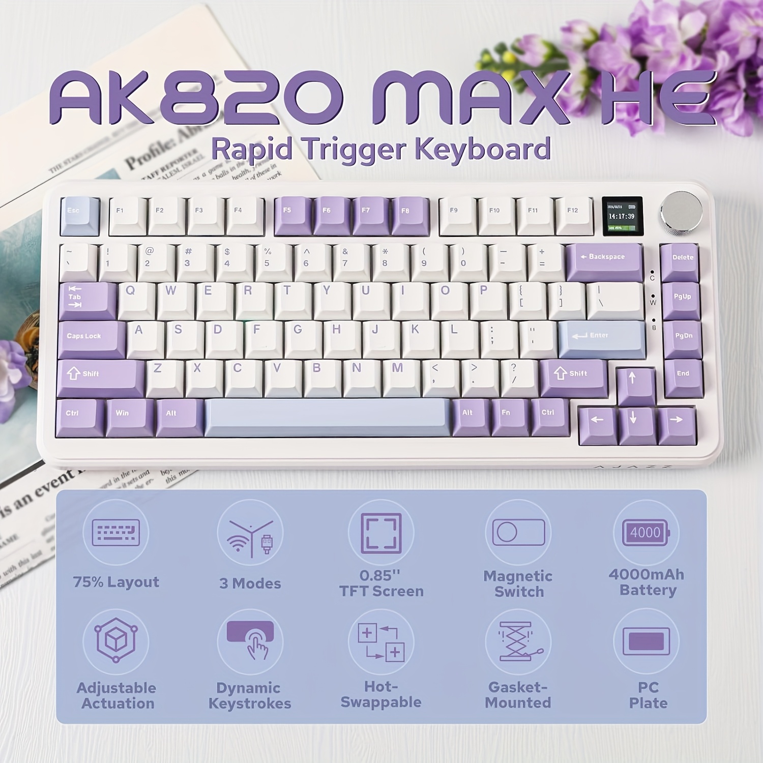 magnetic keyboard sold on Temu United States