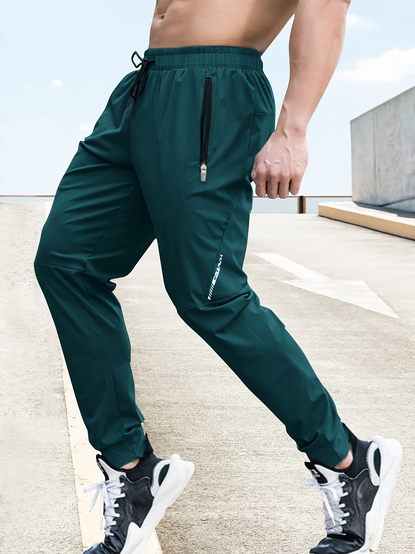 men s activewear sports pants zipper pockets drawstring Temu