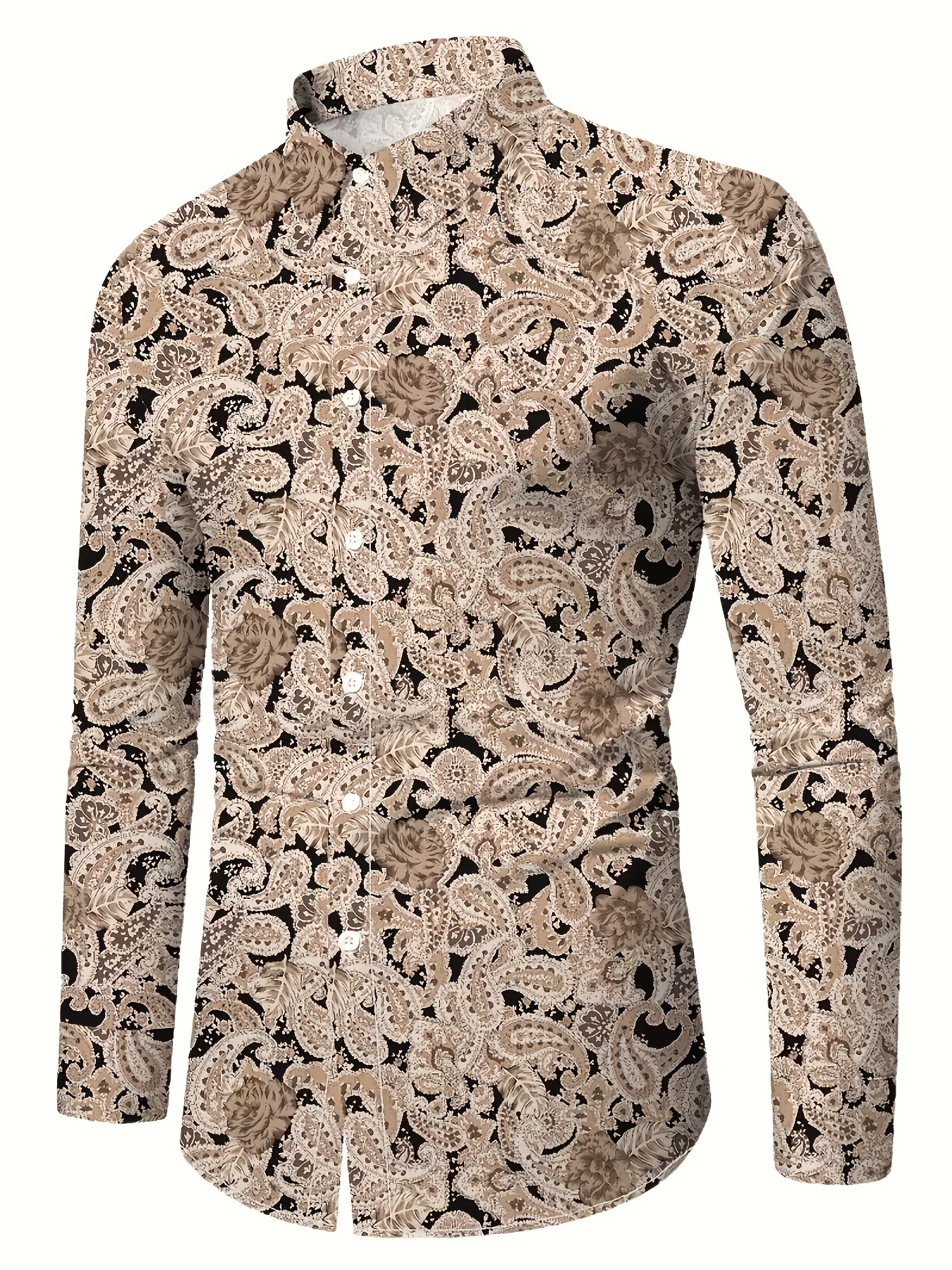 mens paisley shirts sold on Temu United States