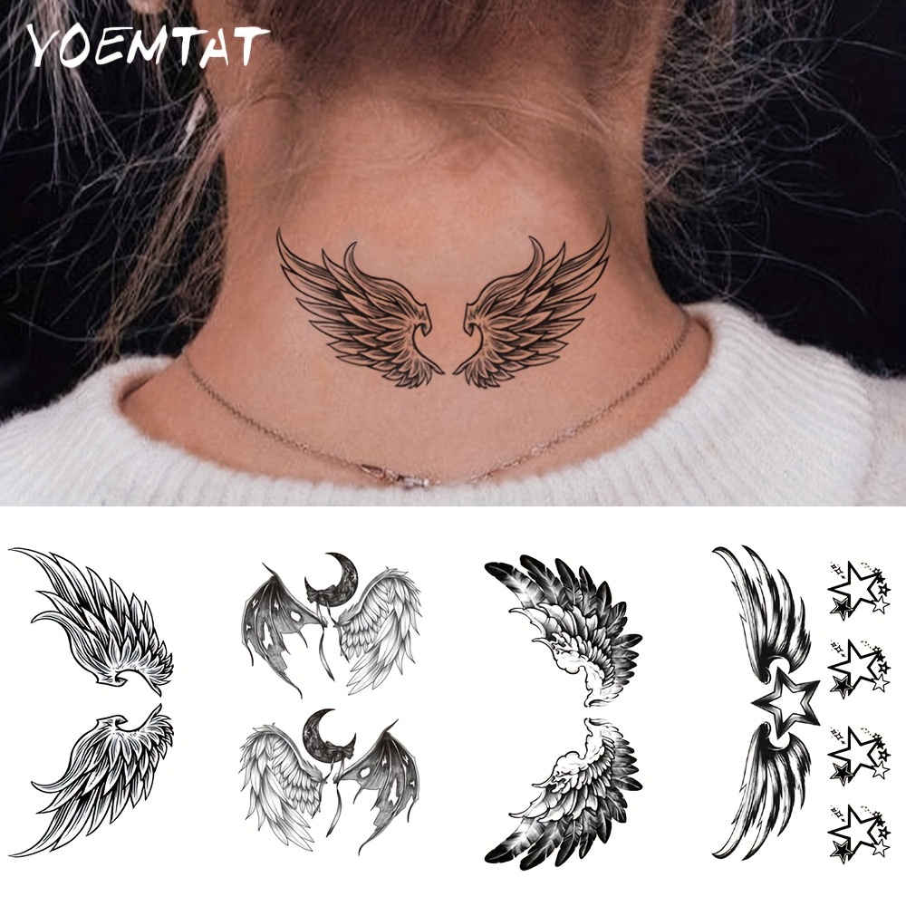 Engelenvleugel Tatoeage Op Pols Tattoo Ideeën Moeder En Kind(eren)