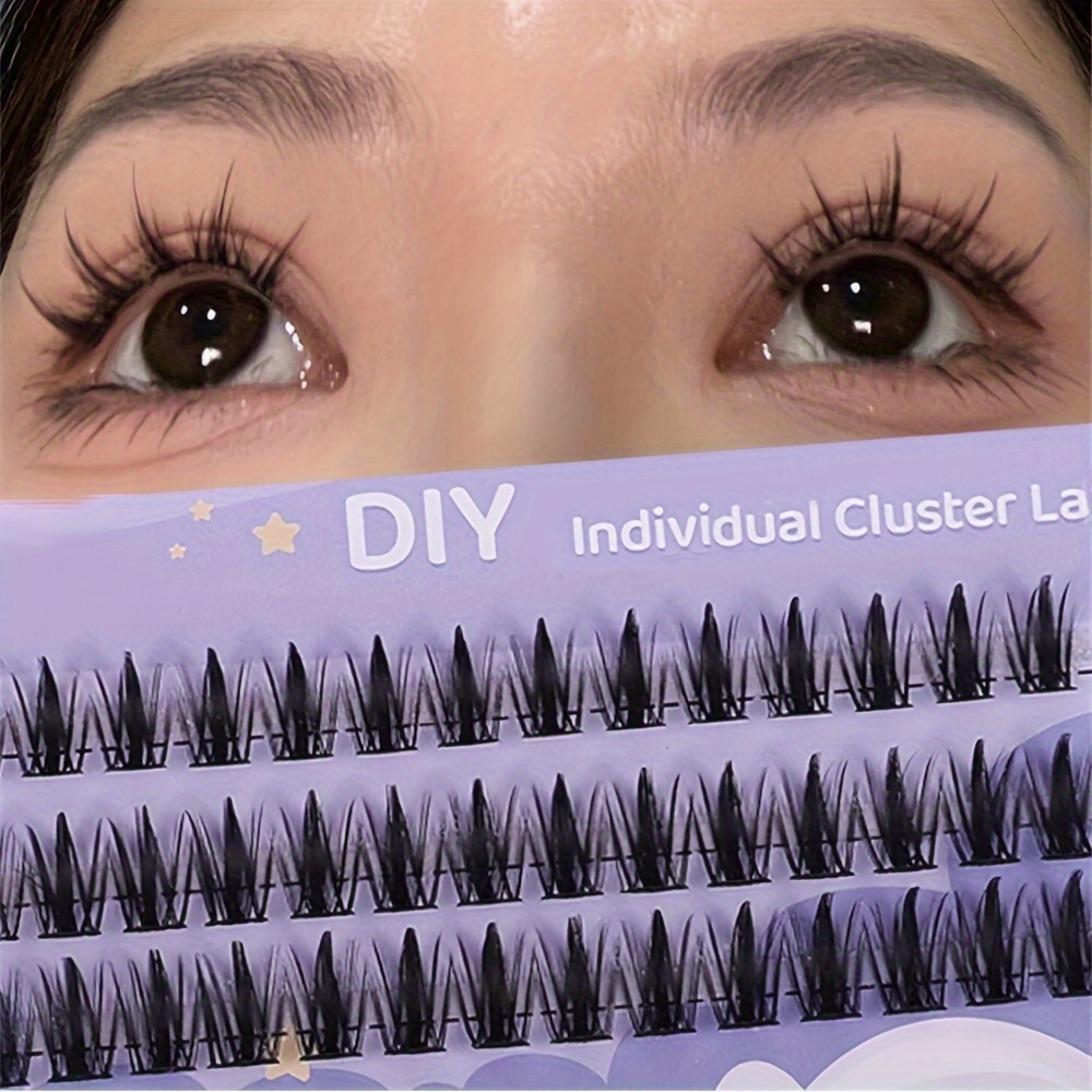 Manga Style Individual Lashes False Eyelashes - Temu