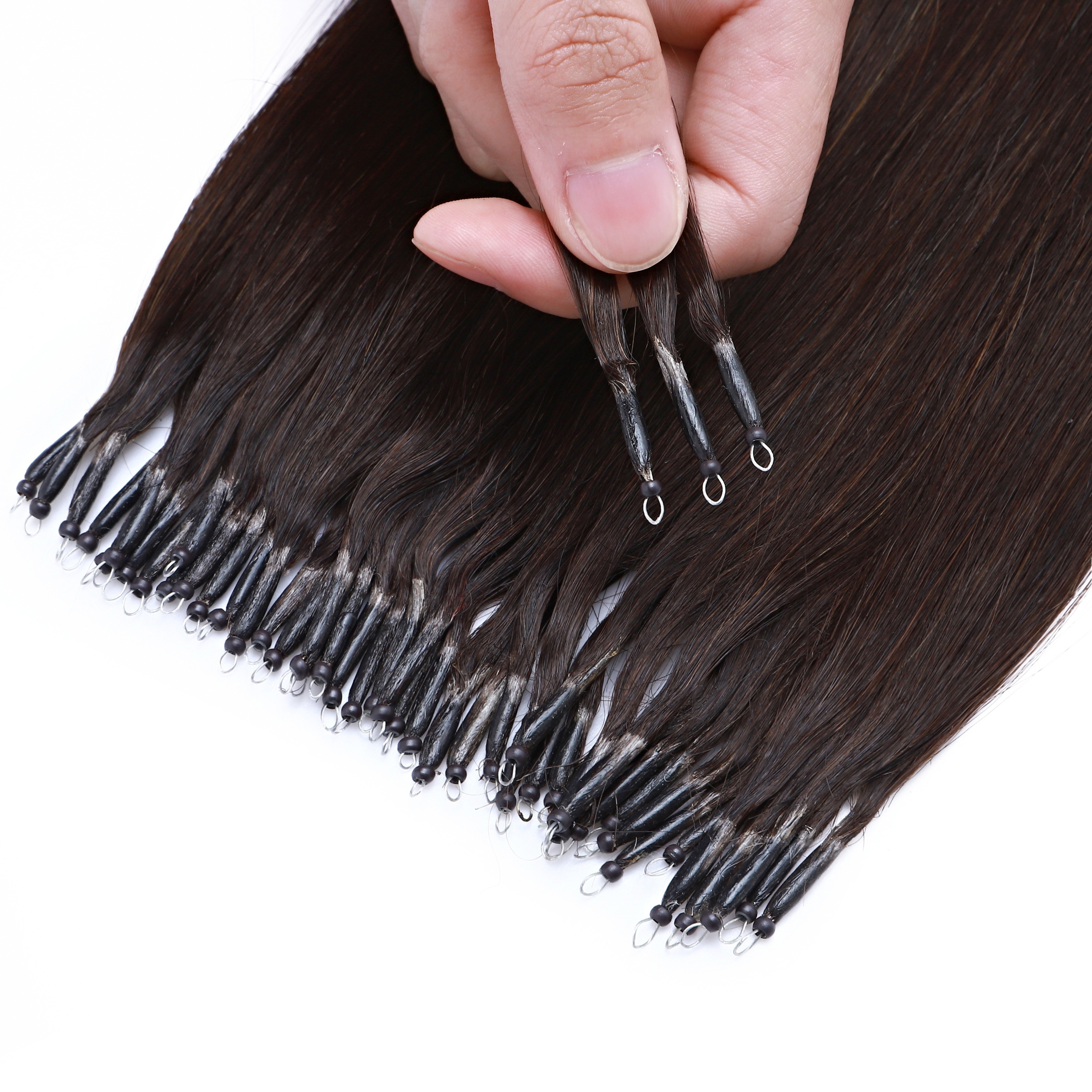 luxurious beads 100% human hair extensions - Temu Australia