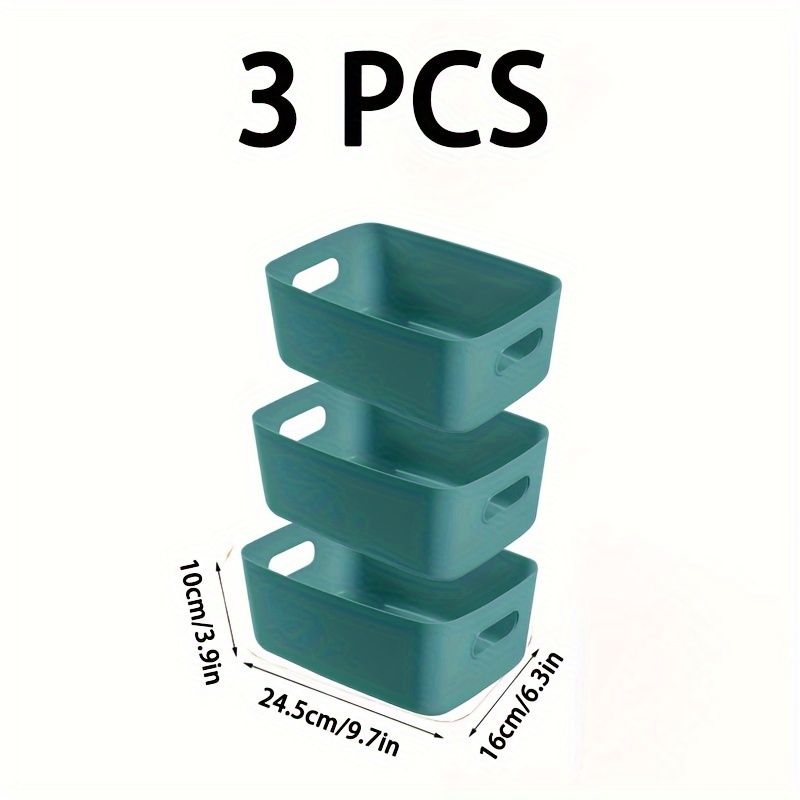 3pcs Plastic Portable Makeup Storage Box Toilet Cosmetic - Temu United ...