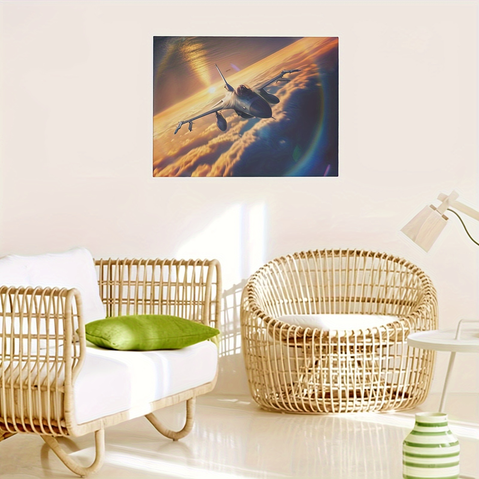 Canvas Wall Art Print F 16 Aircraft F 16 Fighting - Temu Canada