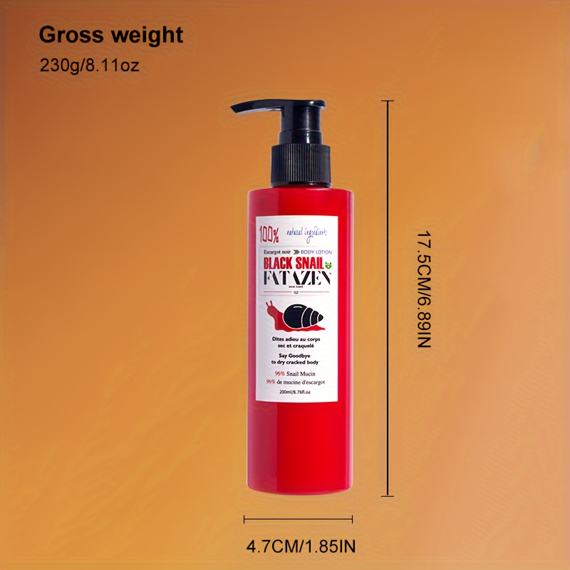 Black Snail Body Lotion 96% Snail Mucus Extract - Temu