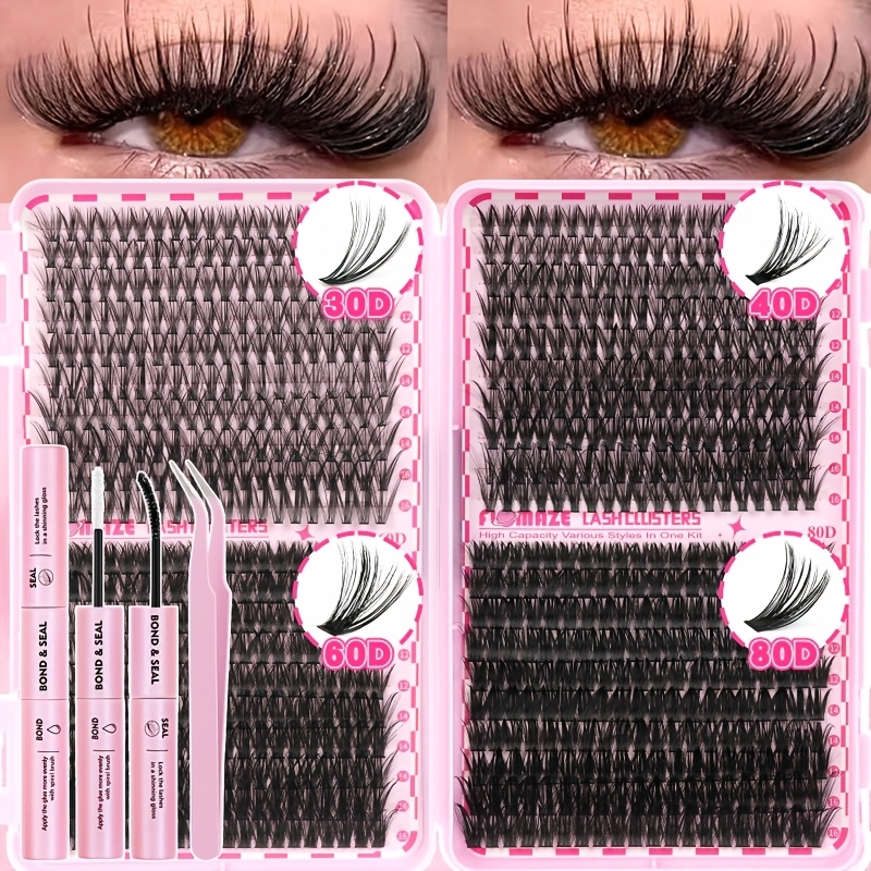 false lashes kit sold on Temu United States