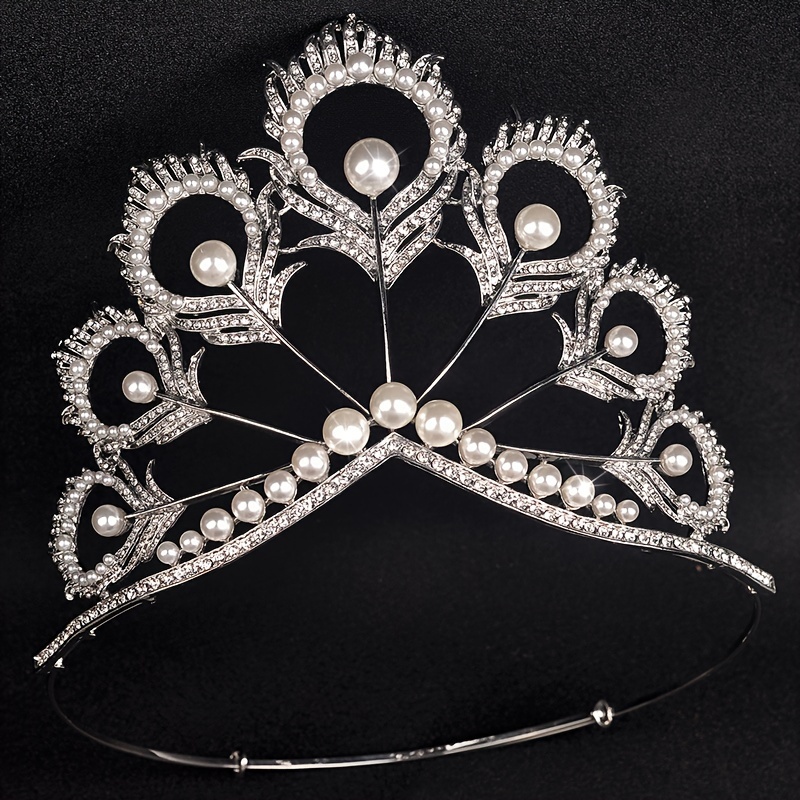 Delicate Glamorous Princess Queen Royal Style Tiara Gorgeous Rhinestone ...