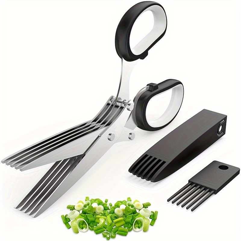 herb scissors set cool kitchen gadgets cutting Temu