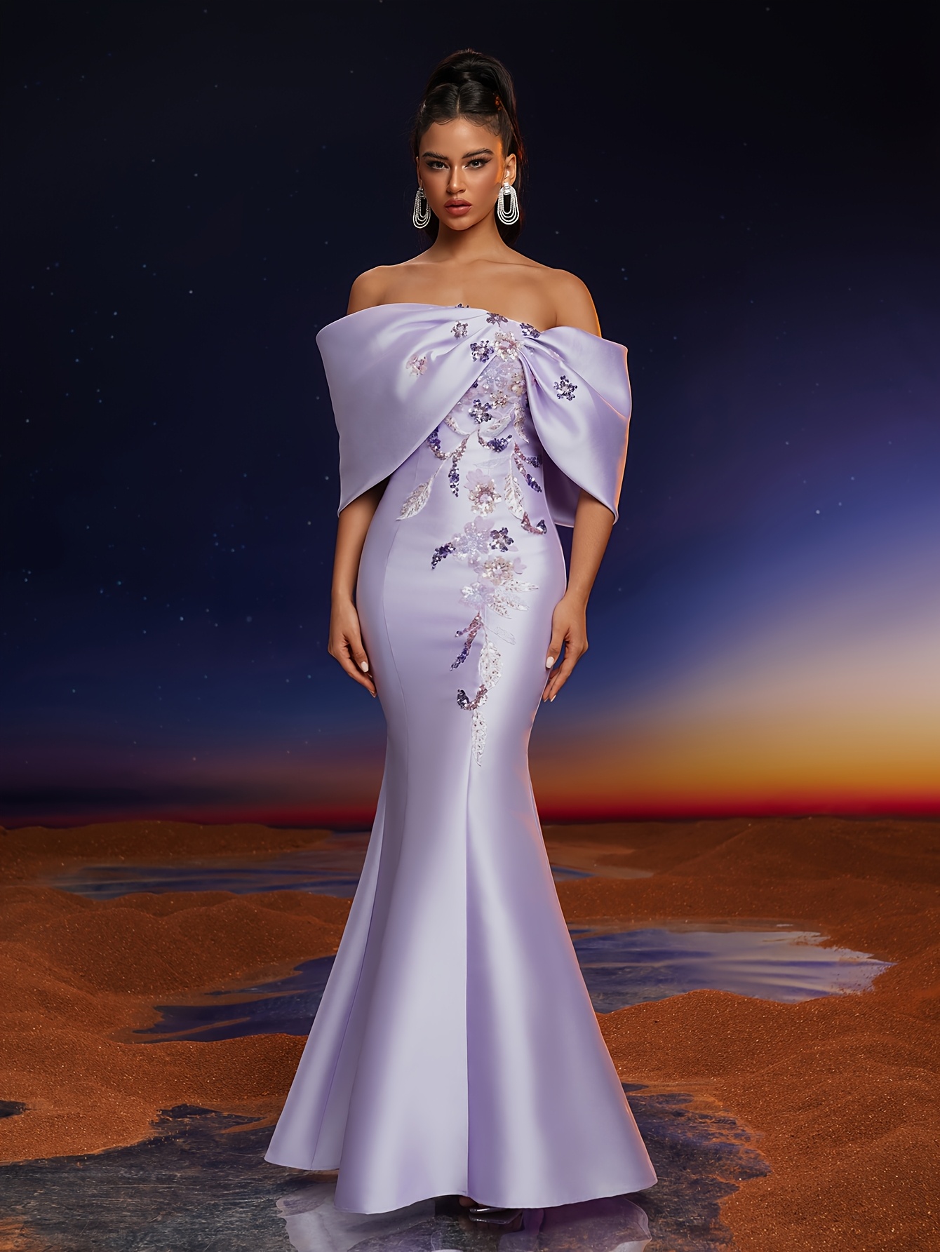 evening gowns sold on Temu Canada
