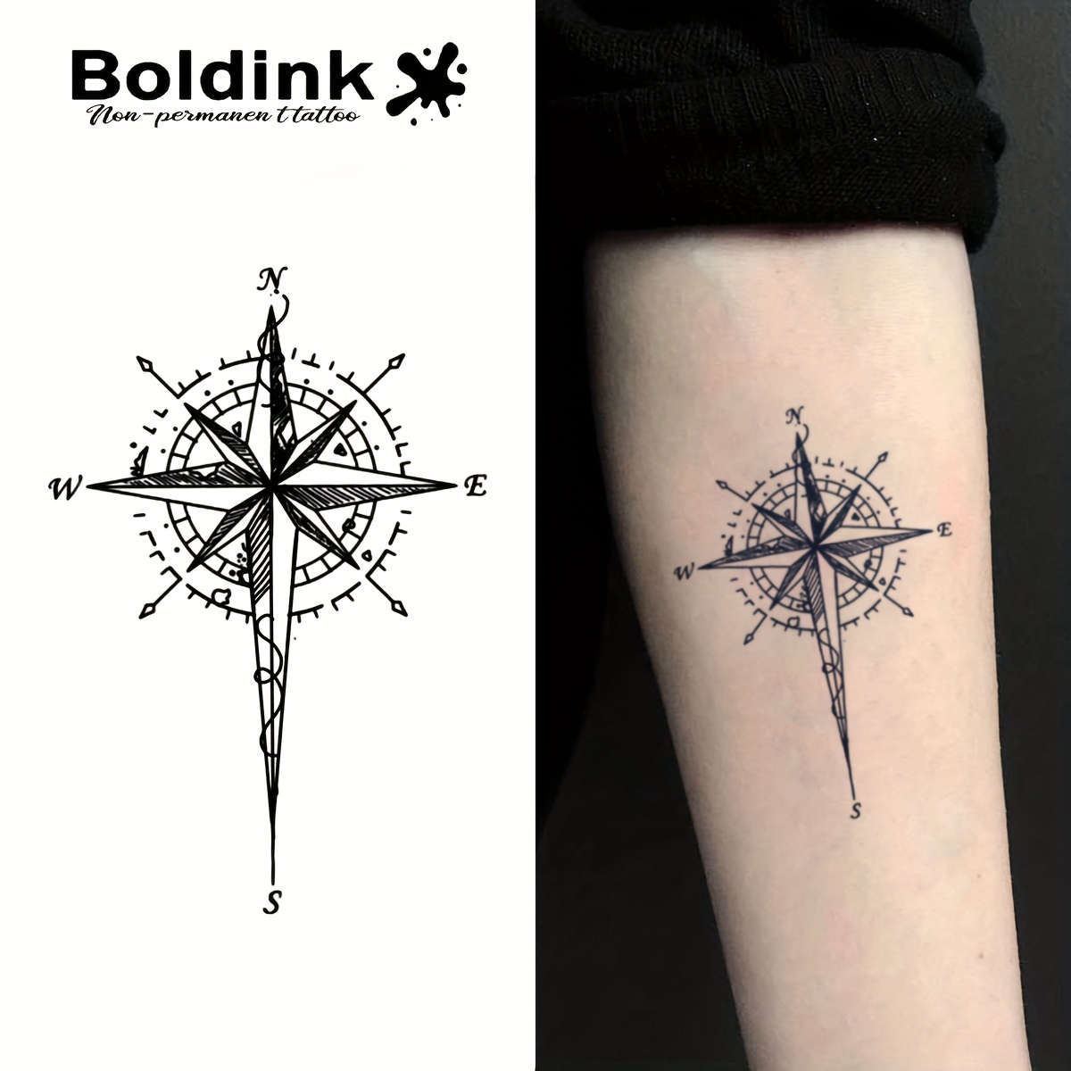 Simple Compass Stencil