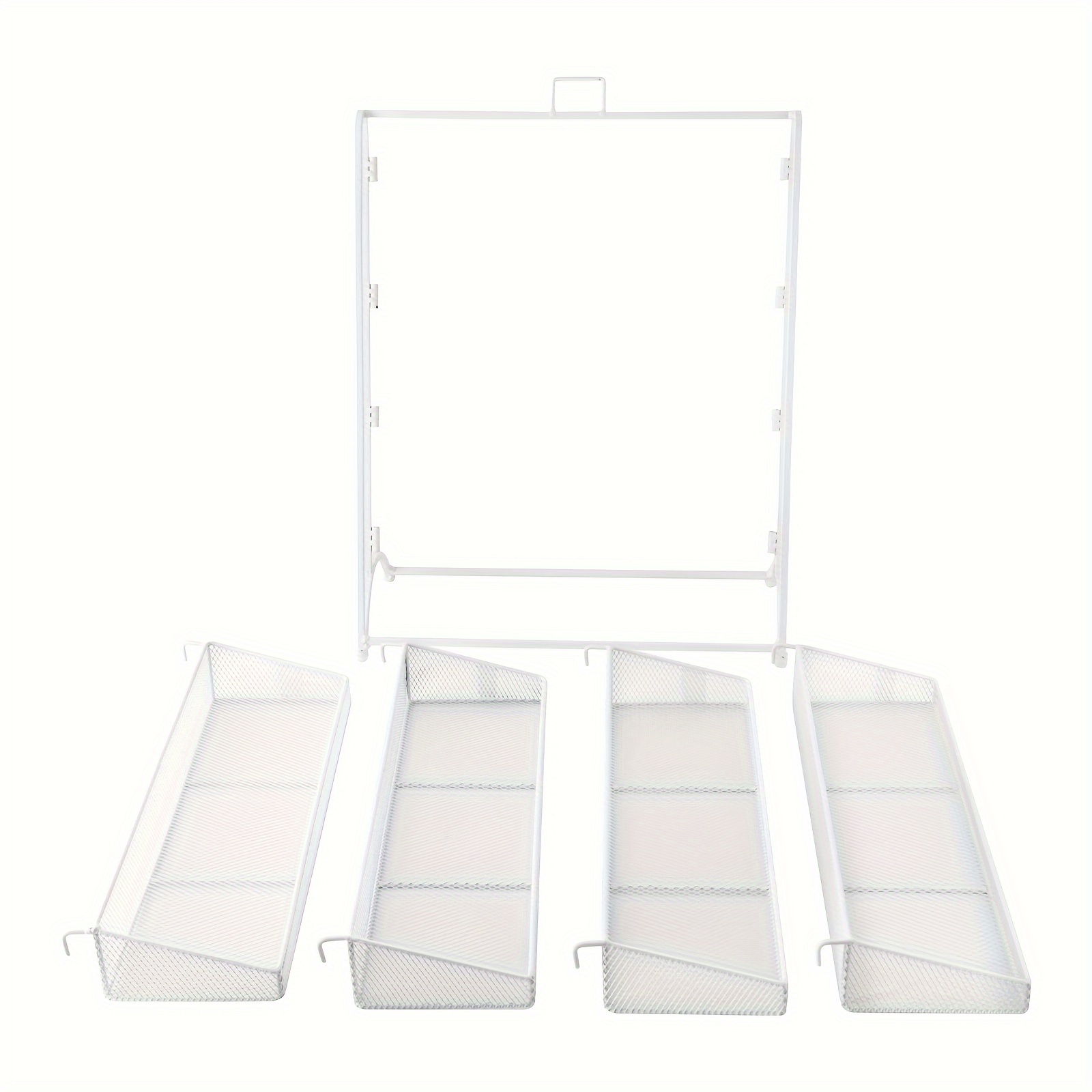 4 Tiers White Retail Store Candy Display Rack Shelving Snack - Temu