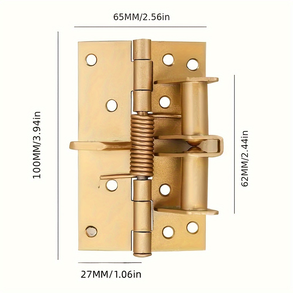 4 Inch Automatic Door Closer Durable Steel Self Closing Spring Hinge ...