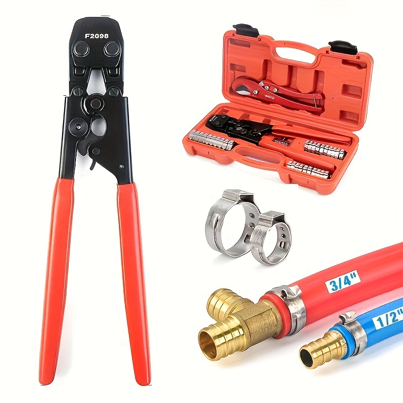 Pex Clamp Tool Kit Snap ring Pliers 3/8 Pipes Pex - Temu