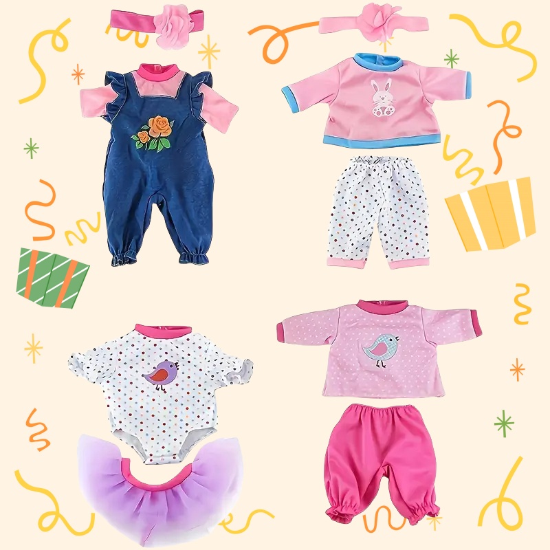 doll clothes sold on Temu United States