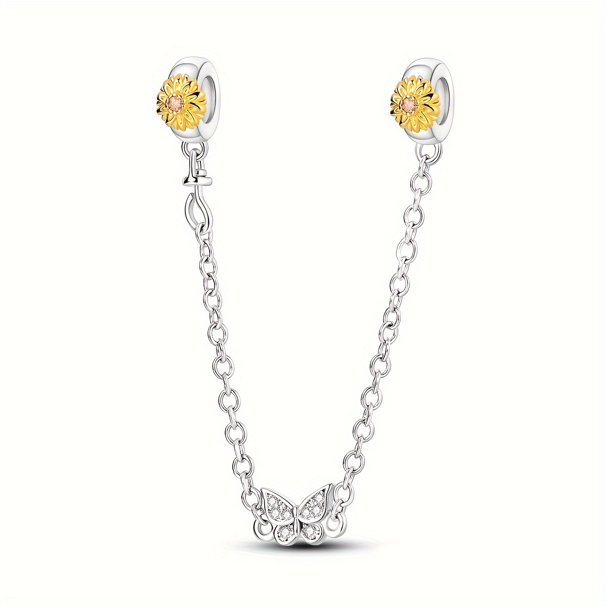 925 Silver Plated Spring Flower Series Sunflowers - Temu United Kingdom