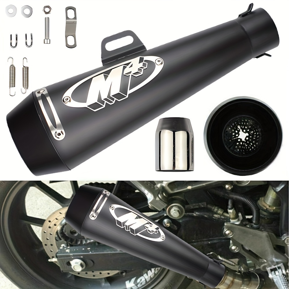 M4 Stainless Steel Motorcycle Exhaust Pipe Pipe Inlet Motorcycle Exhaust For Dirt Bike Street