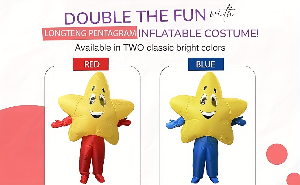 Longteng Five point Star Costume Adult Inflatable Costume - Temu