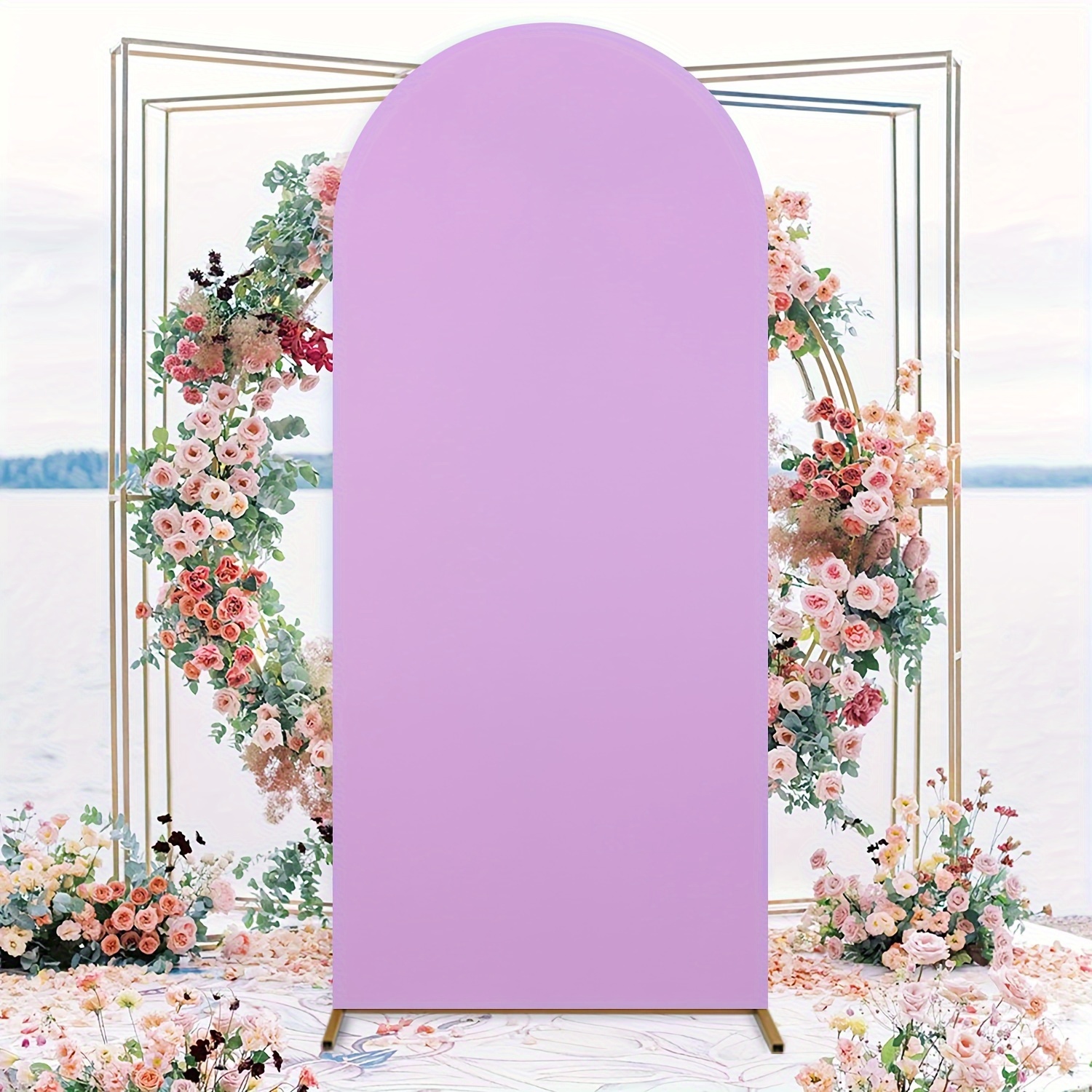 Spandex Fitted Wedding Arch Cover Wall Arch Backdrop Cover - Temu New ...