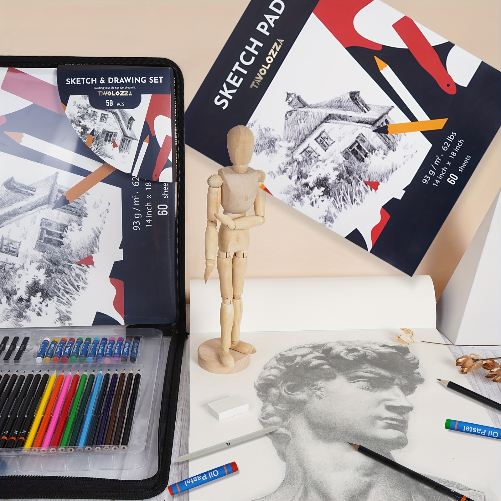 Tavolozza Art Supplies Drawing Sketching Art Set Artists - Temu