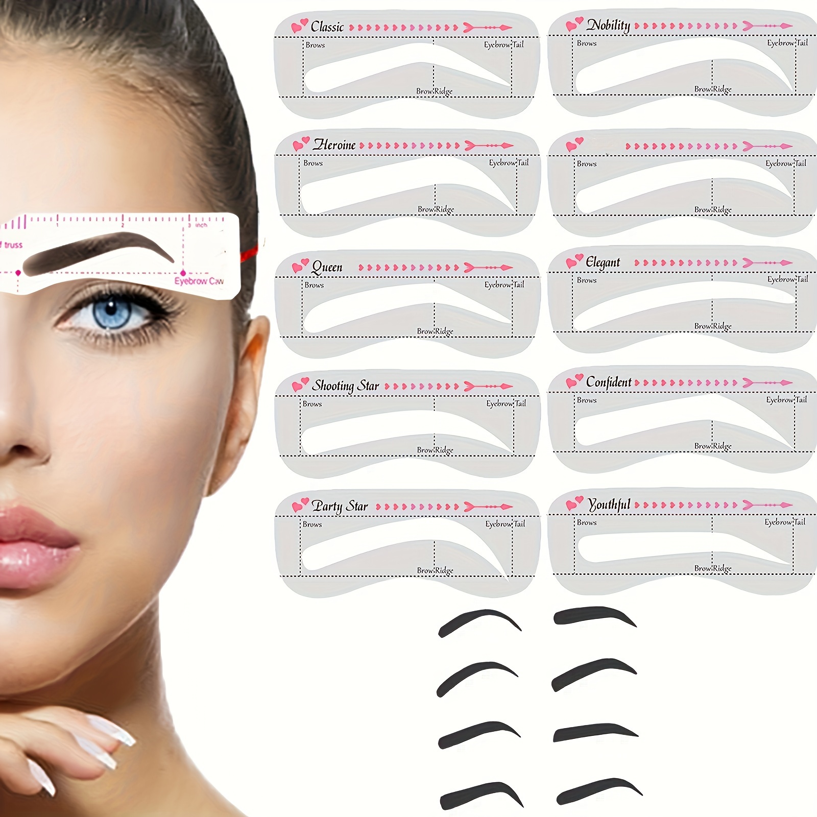 Eyebrow Stencils Printable