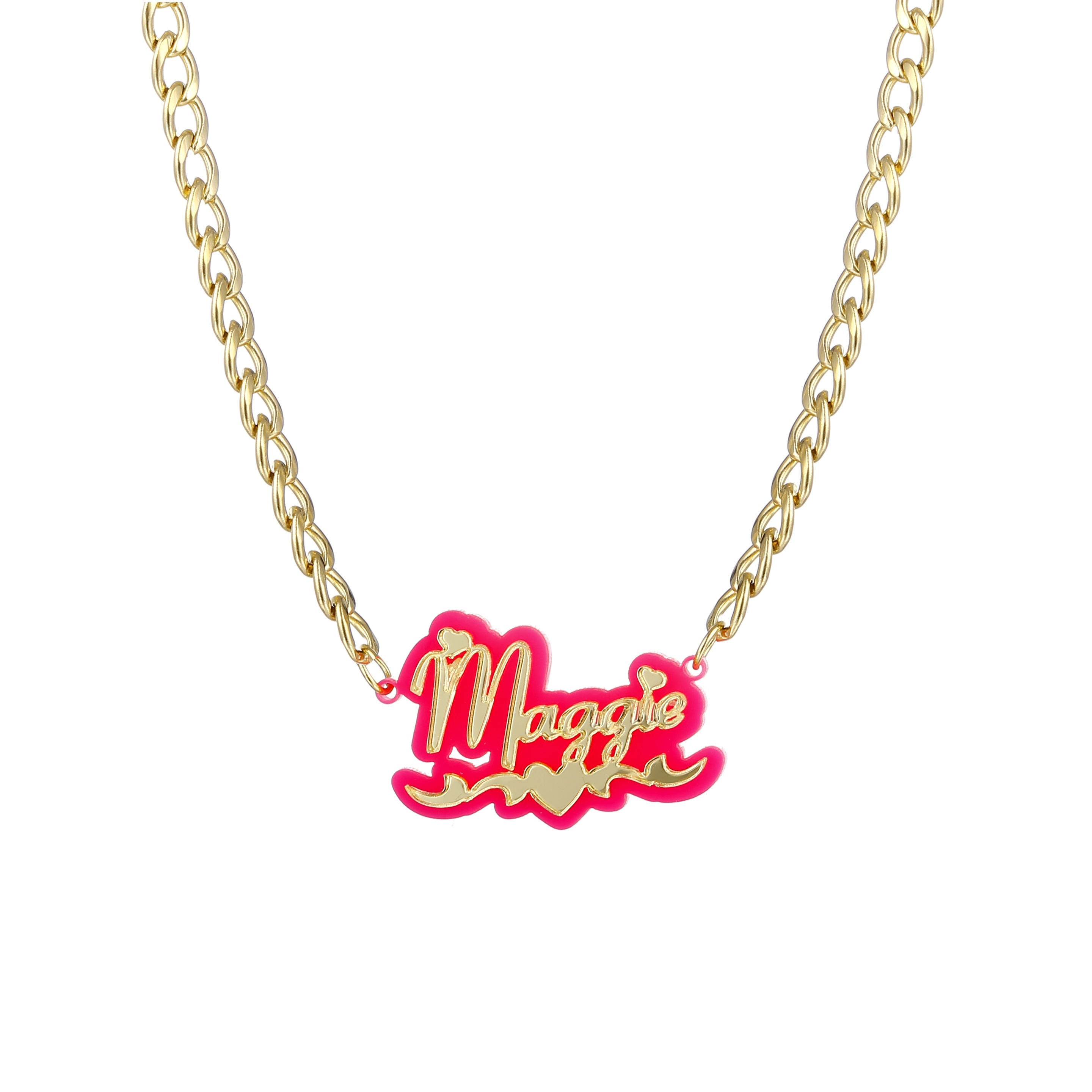 Men's Custom Acrylic Name Necklace Cuban Chain Stainless - Temu United ...